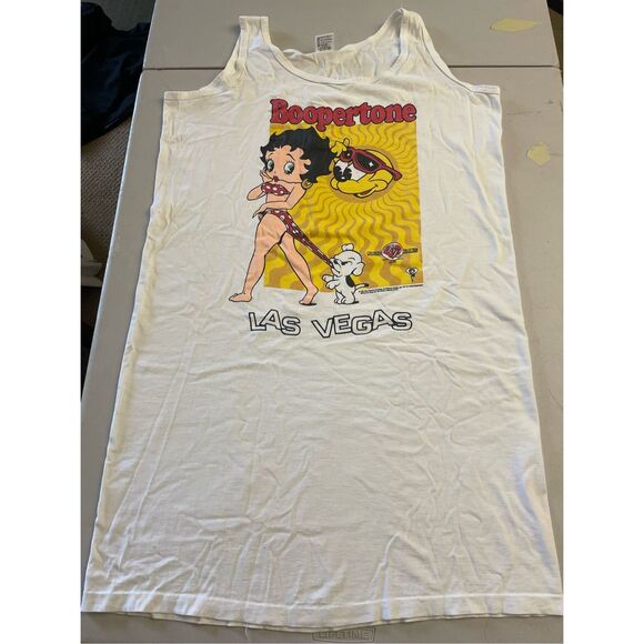 Vintage | Tops | Vintage 994 Betty Boop Tank Top Boopertone Las Vegas ...